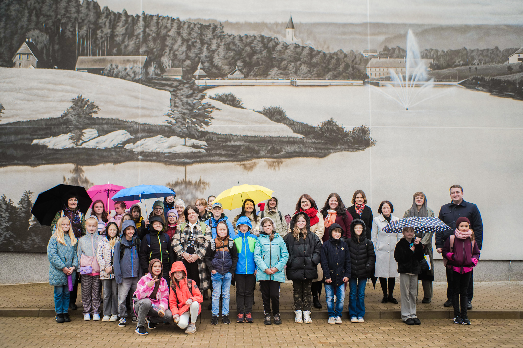 The mural “Par atcerēšanos”/“On Remembering” created especially for the ...